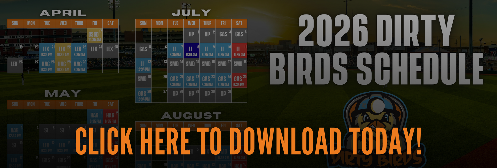 Charleston Dirty Birds Baseball
